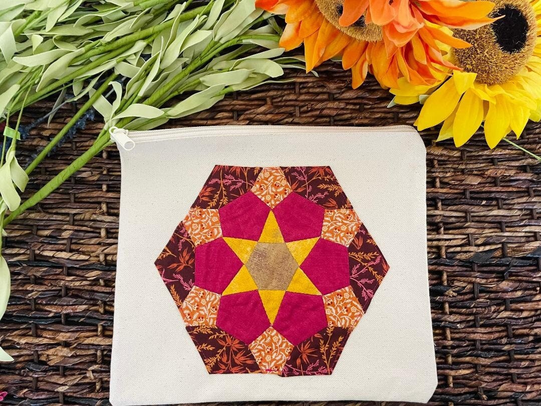 English Paper Pieced Pencil Pouch - Etsy