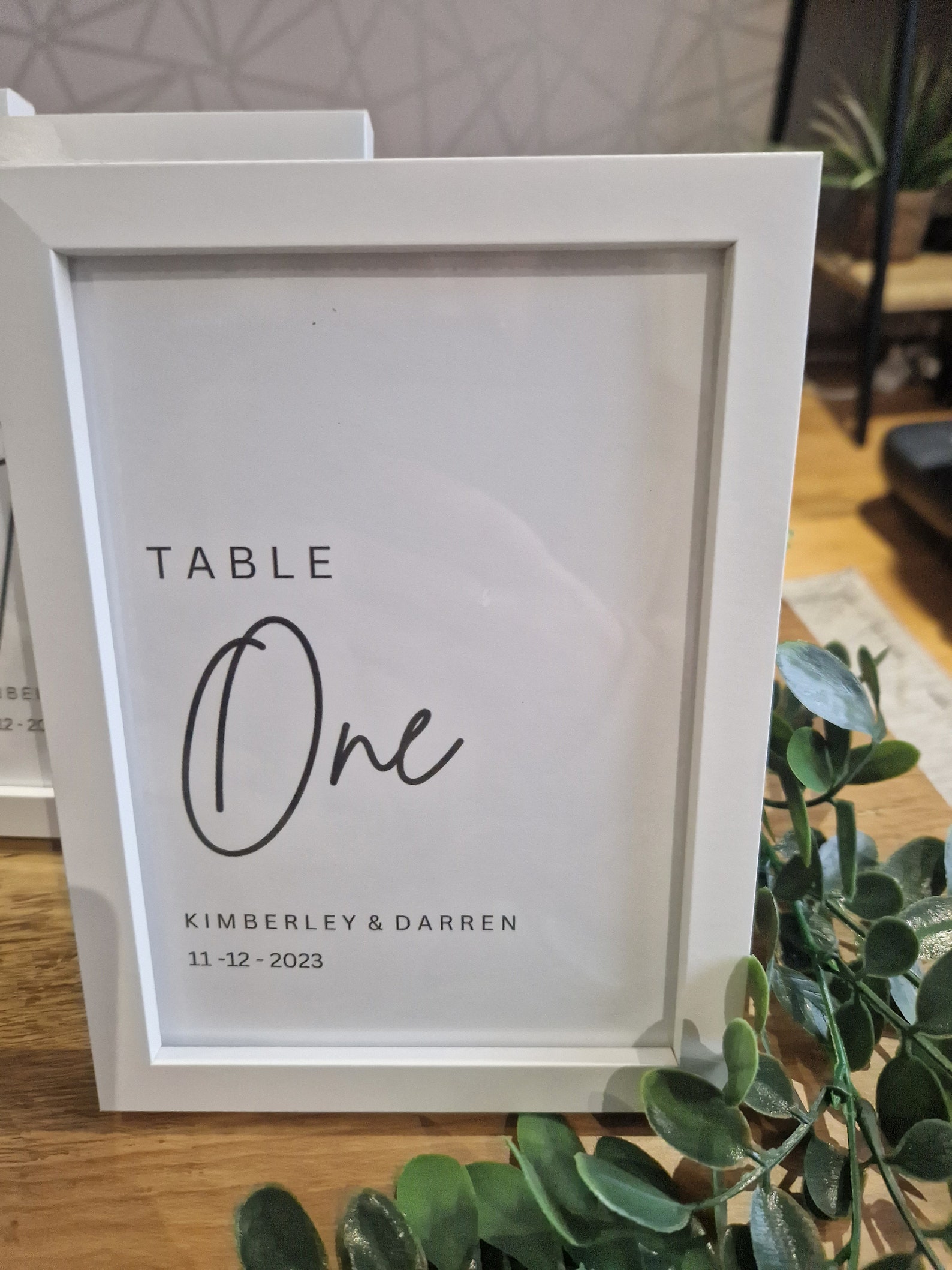 Table Number, Wedding , Personalised Table Number A6 - Etsy