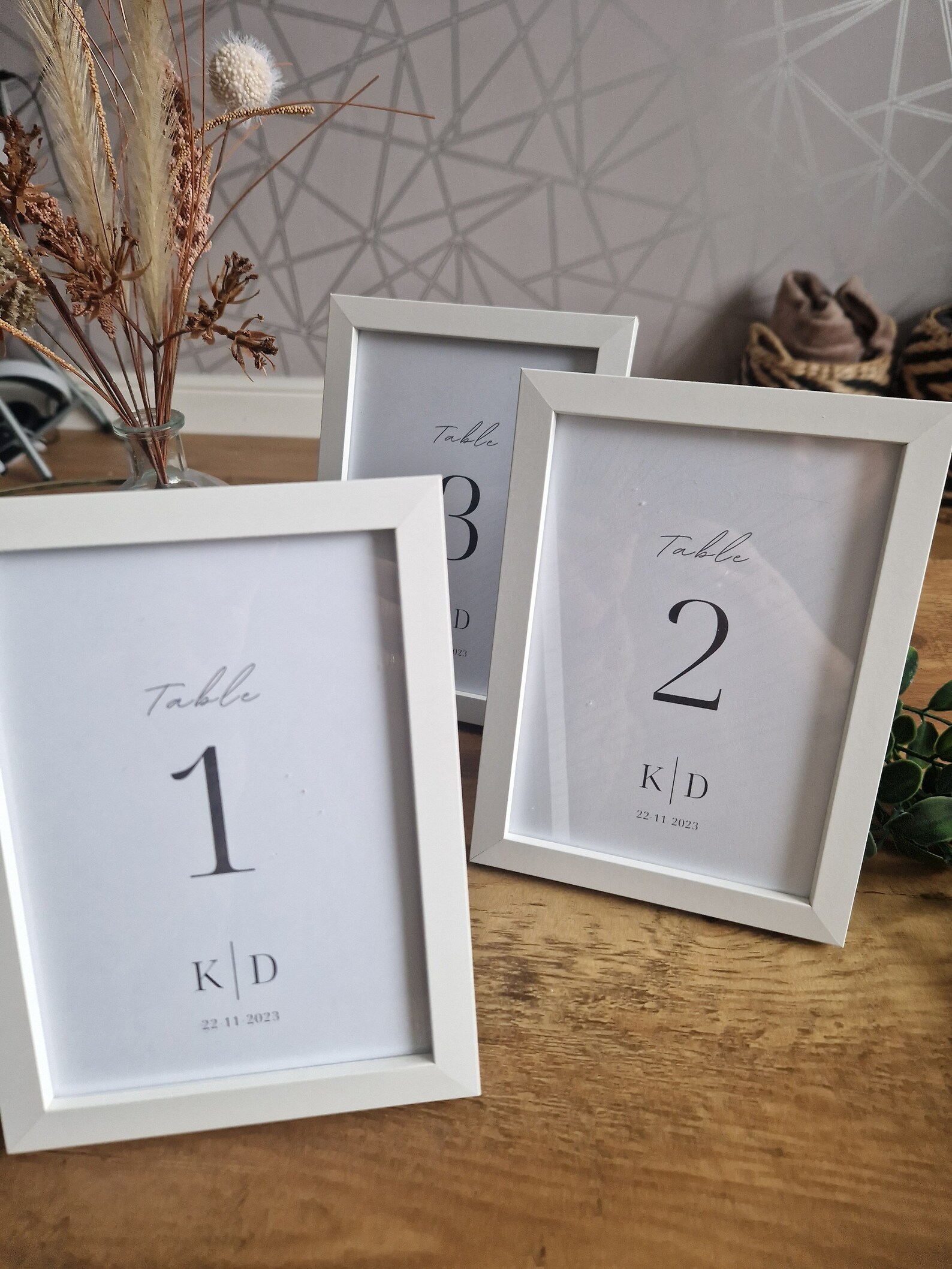 Table Number, Wedding , Personalised Table Number A6 - Etsy