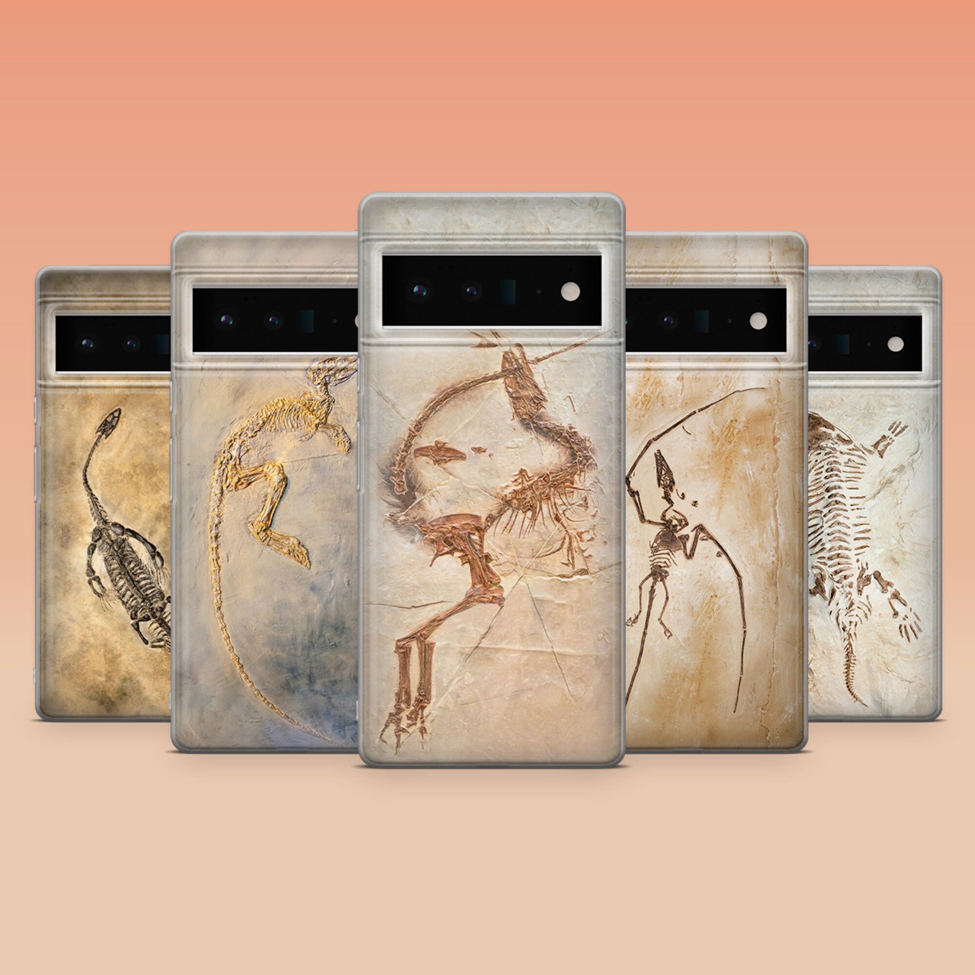 Fossil Bone Phone Case Prehistoric Cover for iPhone 15, 14, 13, 12, 11 ...