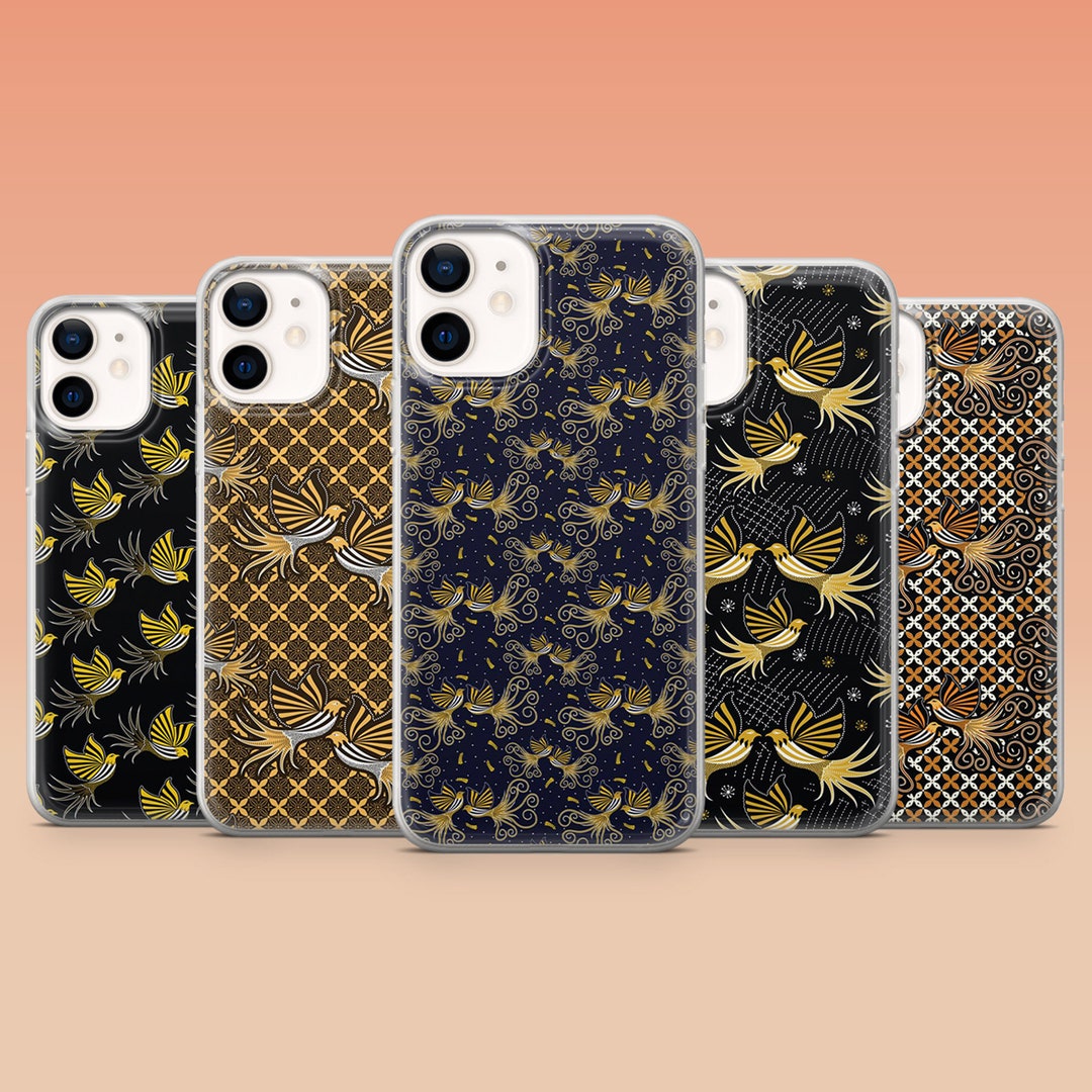 Pigeon Lovers Phone Case Gold Dove Cover for iPhone 15, 14, 13, 12, 11 ...