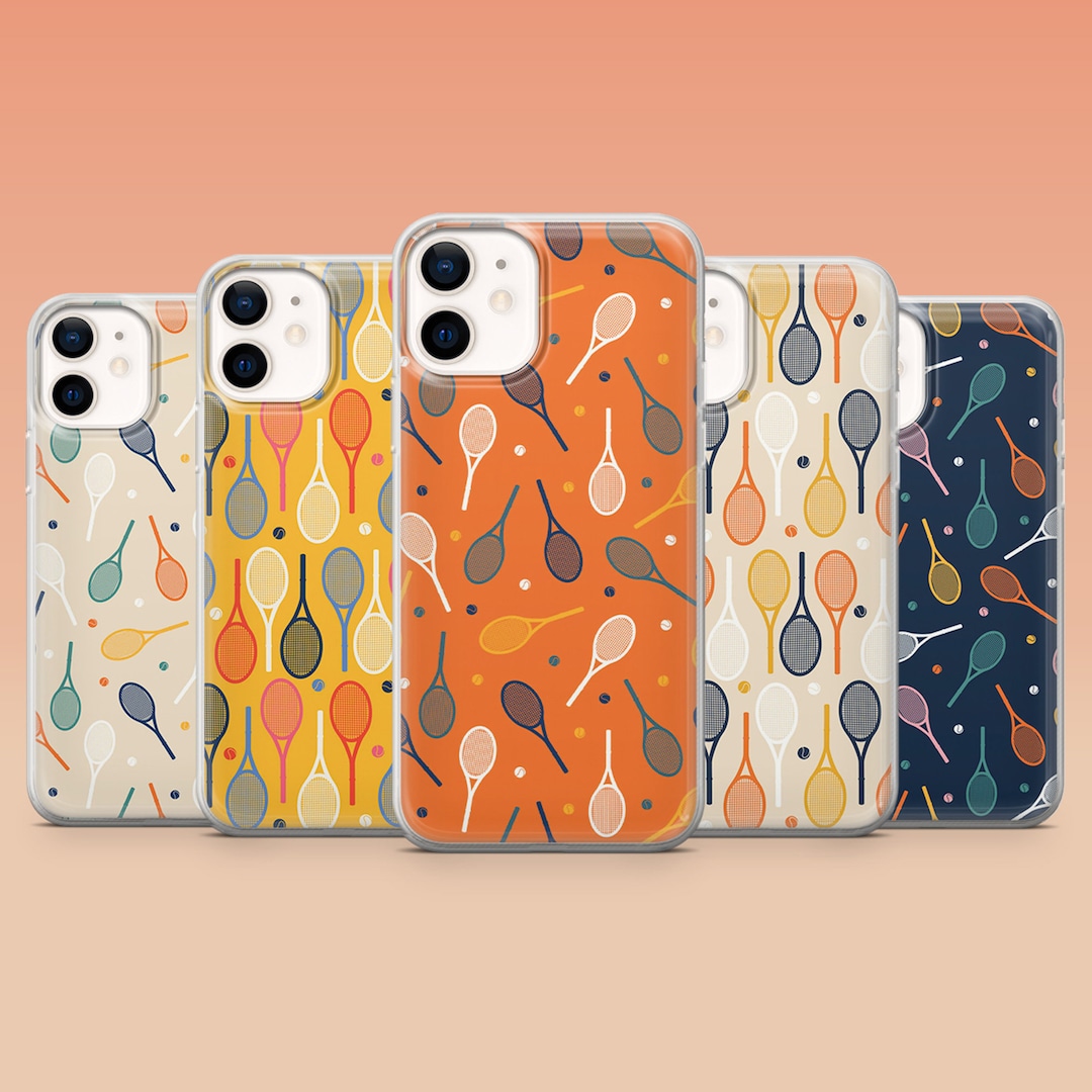 Hobby Tennis Phone Case Racket Ball Cover for iPhone 15, 14, 13, 12, 11 ...