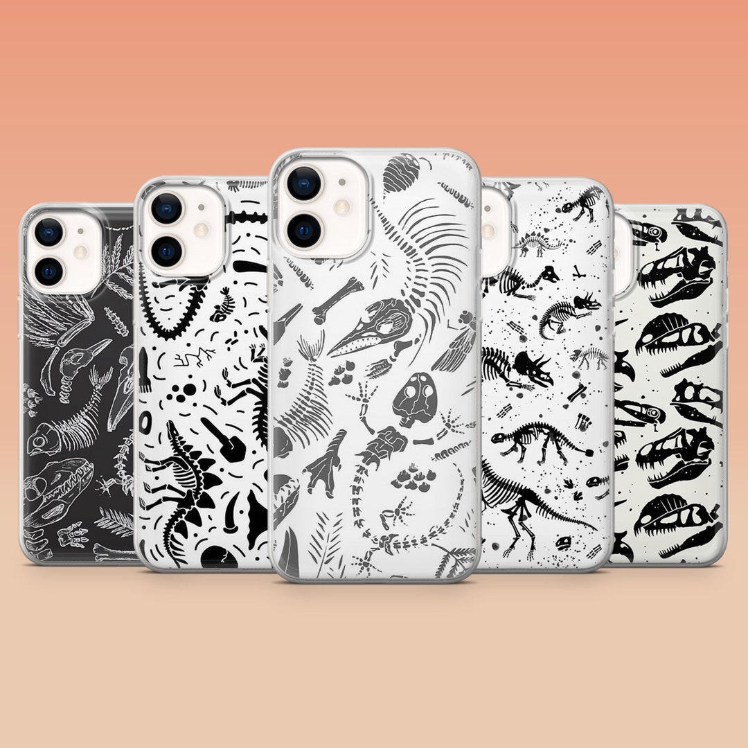 Fossil Bone Phone Case Prehistoric Cover for iPhone 15, 14, 13, 12, 11 ...