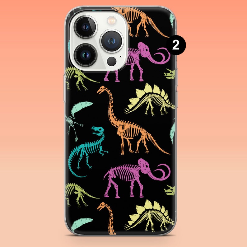 Fossil Bone Phone Case Prehistoric Cover for iPhone 15, 14, 13, 12, 11 ...