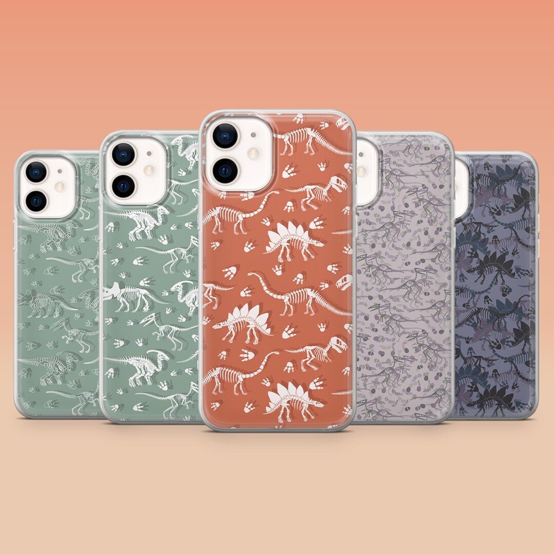 Fossil Bone Phone Case 3D Cover for iPhone 15, 14, 13, 12, 11, Samsung ...