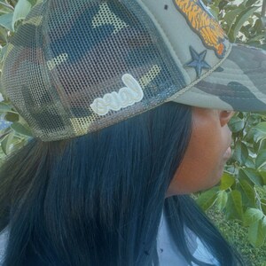 PRETTY TROUBLEMAKER CUSTOM Trucker Hat, Camo Otto Trucker Patch Hat ...
