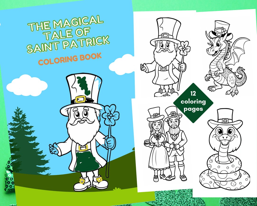Saint Patrick Day Coloring Pages the Magical Tale of Saint Patrick's ...