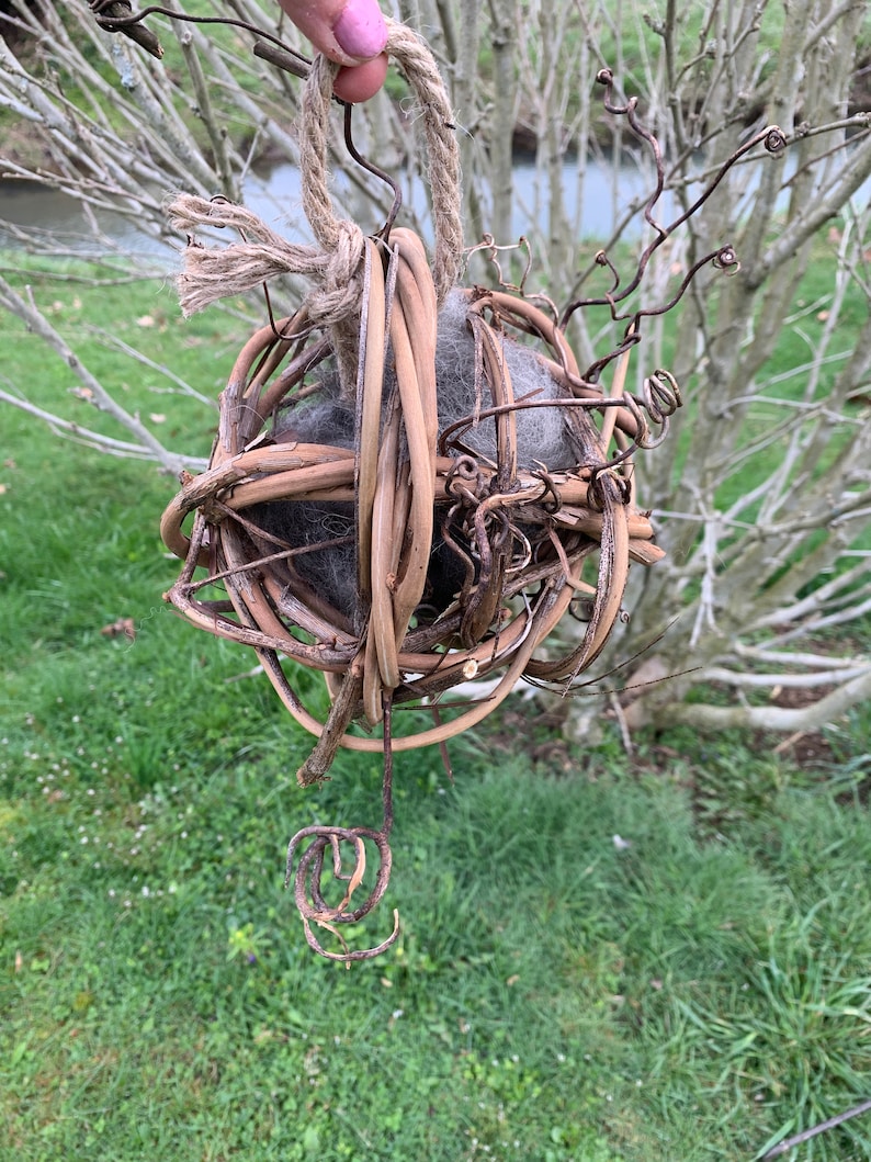 Bird Nest Starter Cage “filled” - Etsy