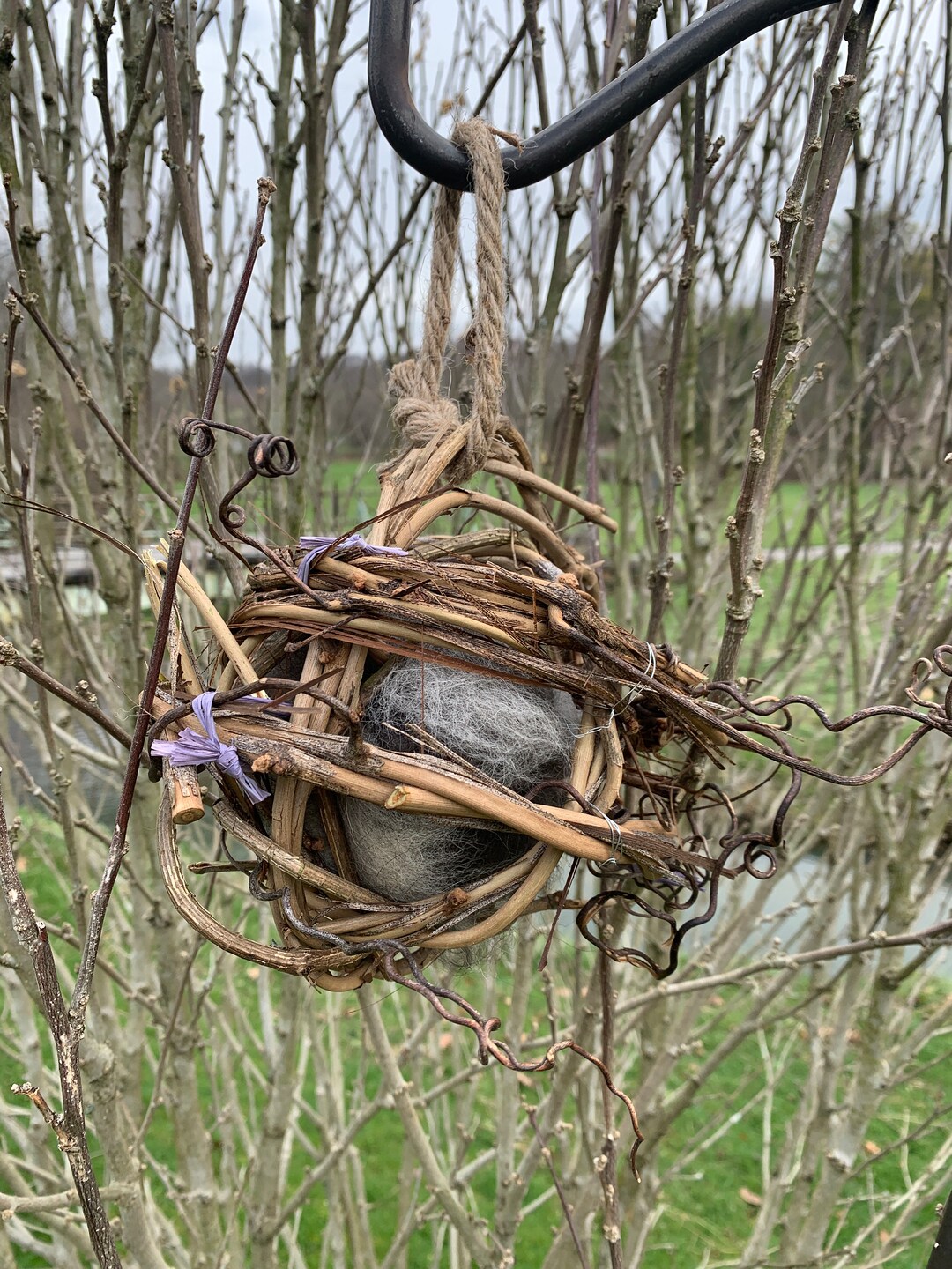 Grapevine Bird Nest Starter Ball - Etsy