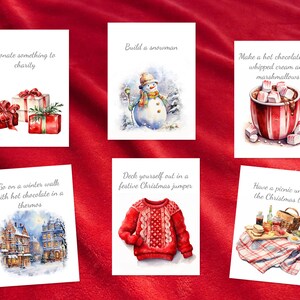 30 Printable Advent Activity Cards for Kids, Christmas Bucket List ...