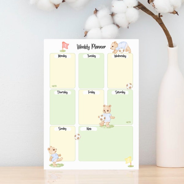 Football Weekly Schedule - Etsy