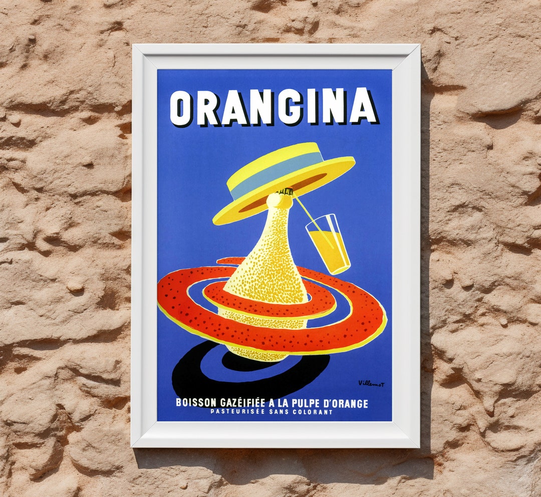 Orangina Poster Vintage Orangina Advertisement 1930s, Italy ...