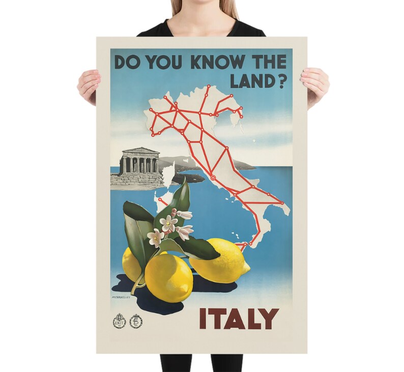 Italy Poster Mediterranean Style Decoration Italian Design - Etsy