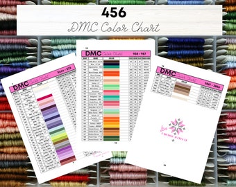 Printable Diamond Painting DMC Color Chart Tracker Inventory Sheet PDF ...