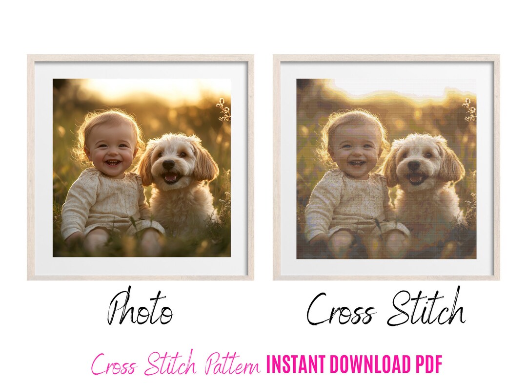 Custom Cross Stitch Patterns From Your Photo, Personalized Xstitch ...