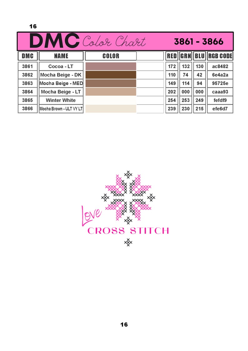 Printable DMC Thread Color Chart Tracker, Inventory Sheet - Etsy Australia