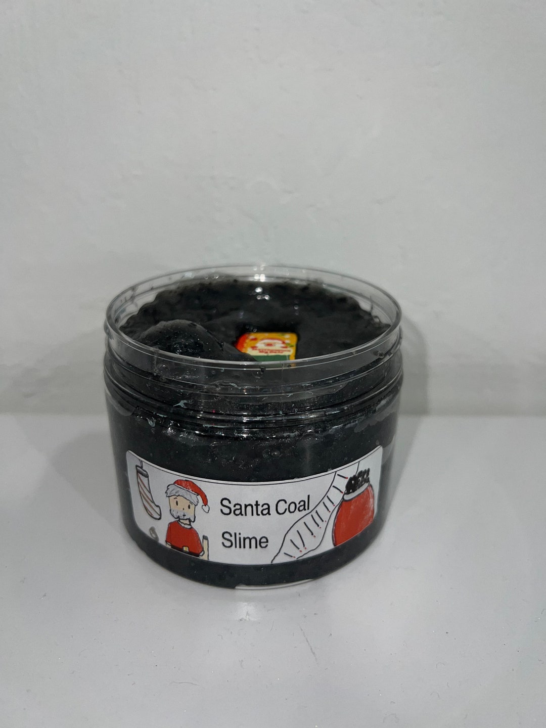 Santa Coal Slime - Etsy