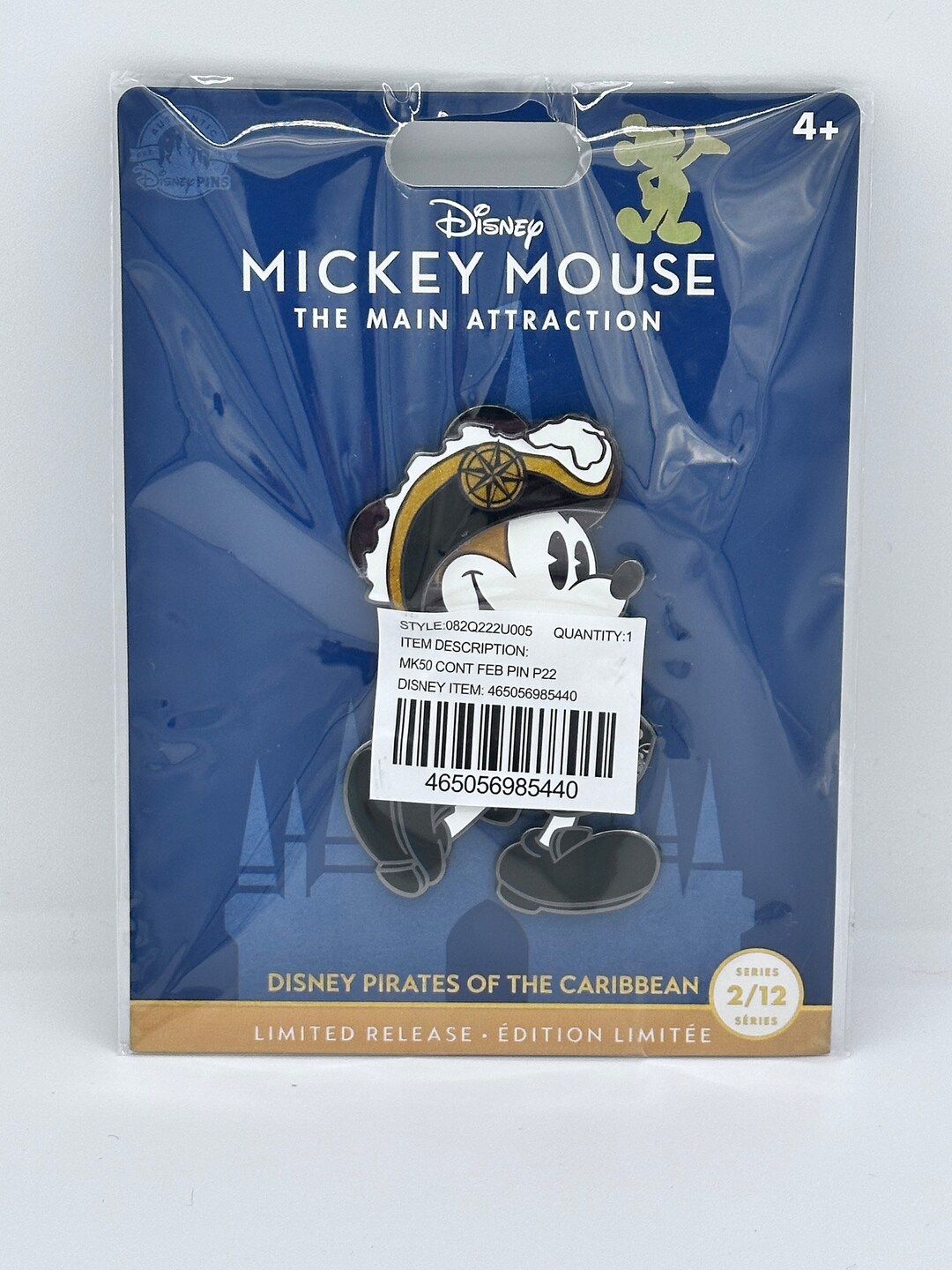 Disney Main Attraction Mickey Mouse Pirates of the Caribbean Pin ...