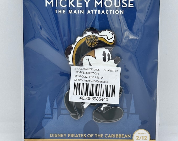 Disney Main Attraction Mickey Mouse Pirates of the Caribbean Pin ...
