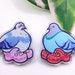 Hatogotchi Shaker Charm 3 Acrylic Front Side Epoxy Pigeon Keychain Bag ...