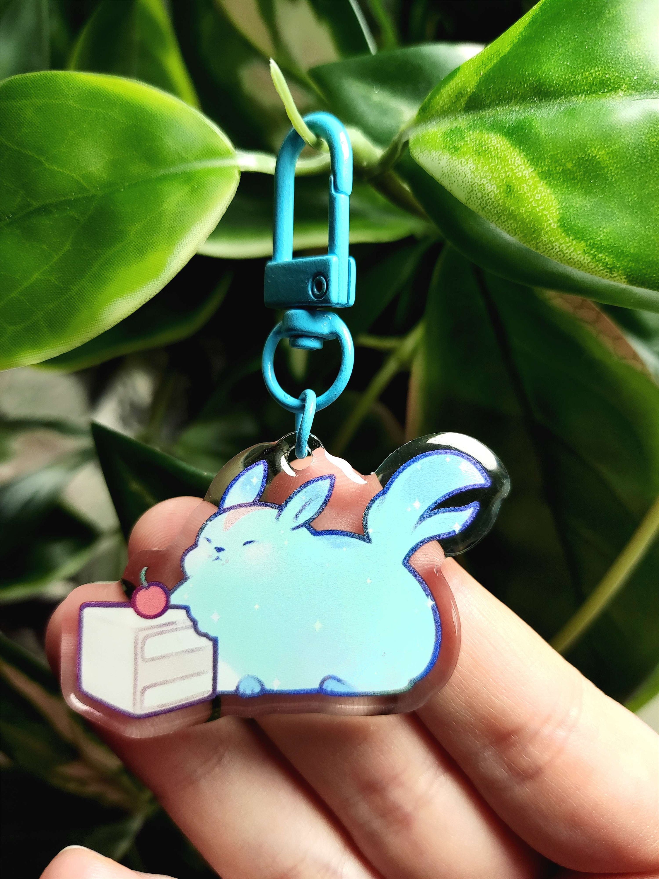 FFXIV Fat Cake Carbuncle Charms 2 Acrylic Epoxy Scholar Summoner ...
