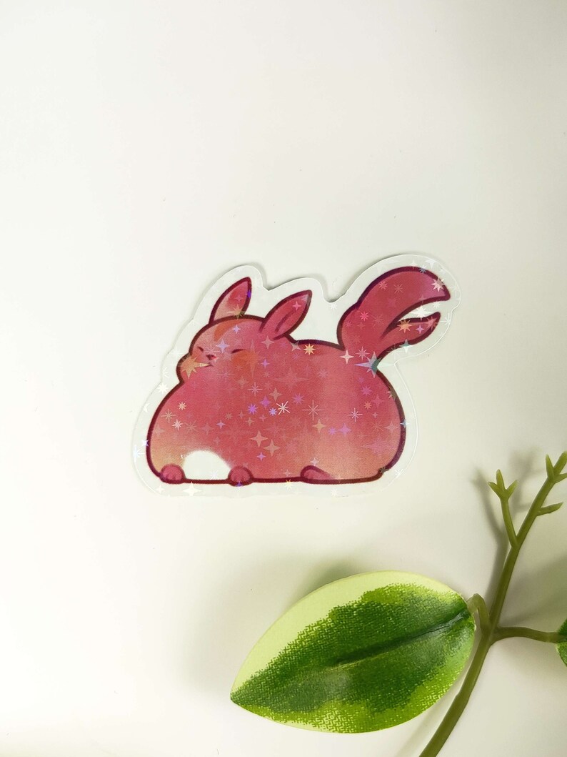 FFXIV Fat Carbuncle Stickers 2.5 Vinyl With Holographic Stars Scholar ...