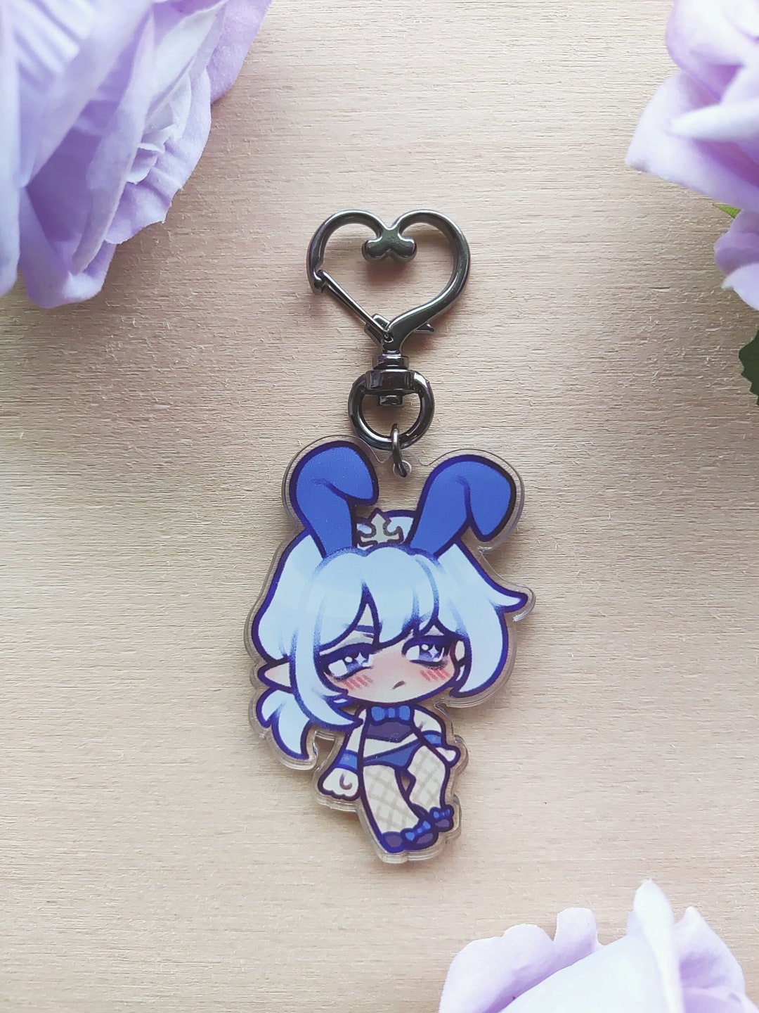 Estinien Wyrmblood 2.5 Double Side Acrylic FFXIV Bunny Glam Series Bag ...