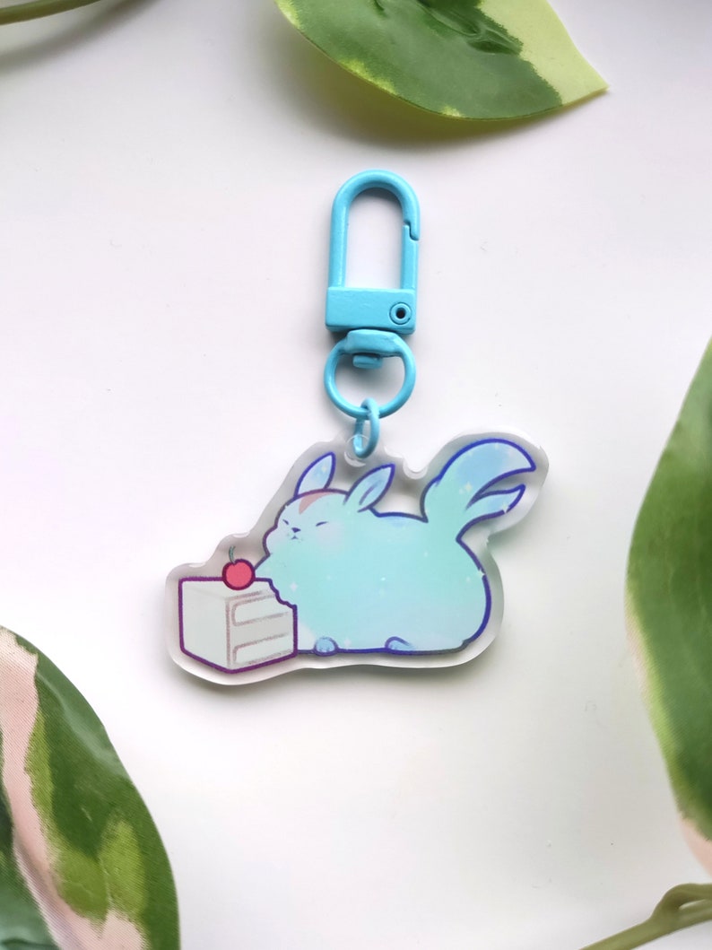 FFXIV Fat Cake Carbuncle Charms 2 Acrylic Epoxy Scholar Summoner ...