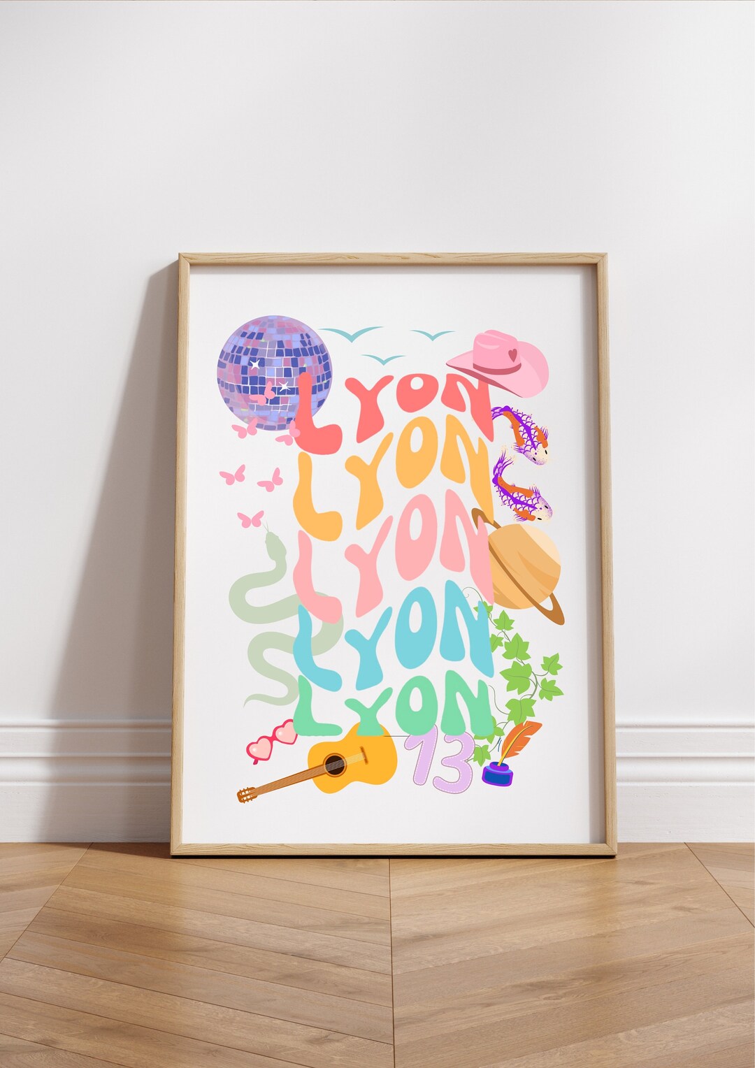 The Eras Tour Retro Print Lyon SVG & PNG - Etsy