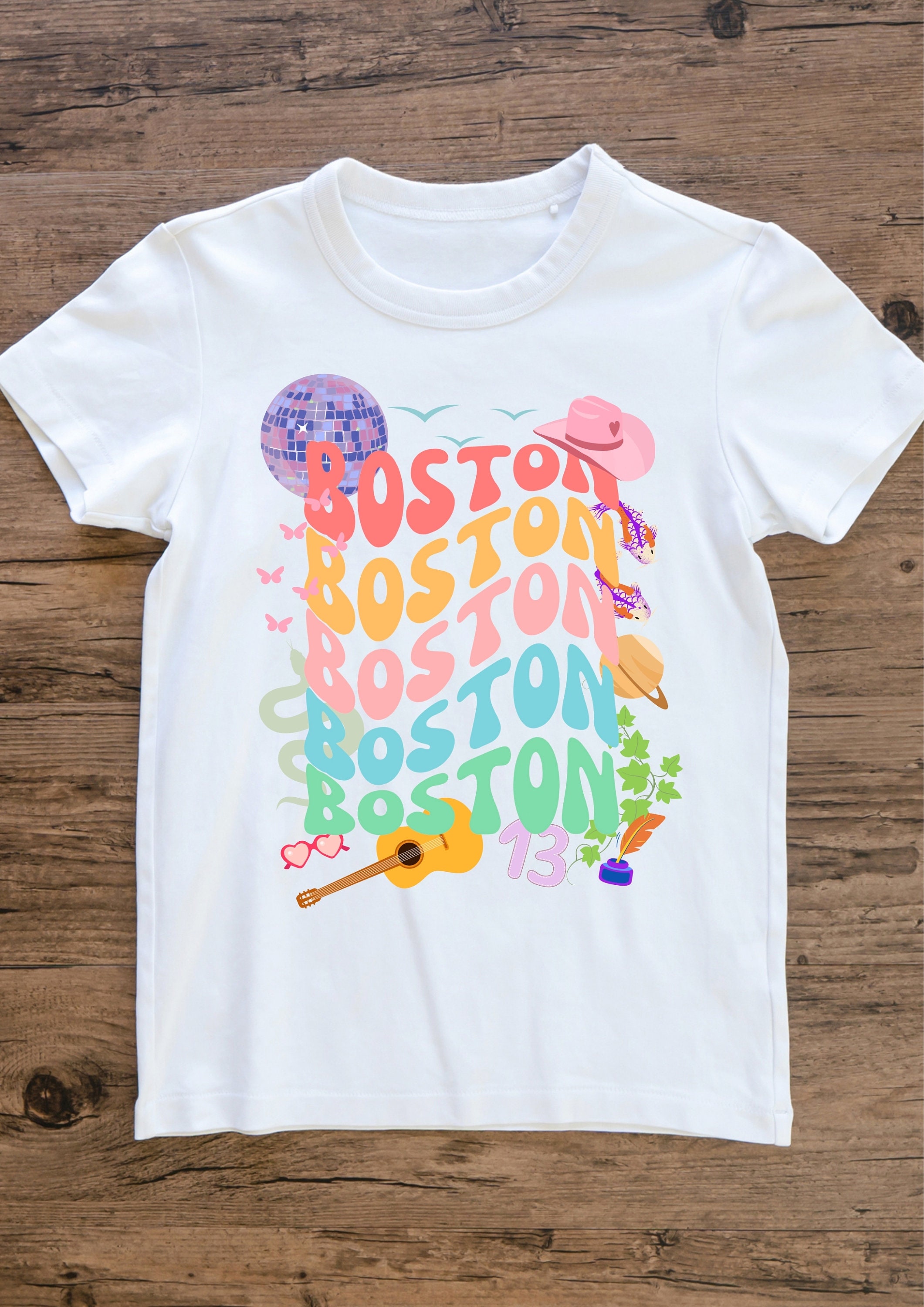 The Eras Tour Retro Print Boston SVG & PNG - Etsy