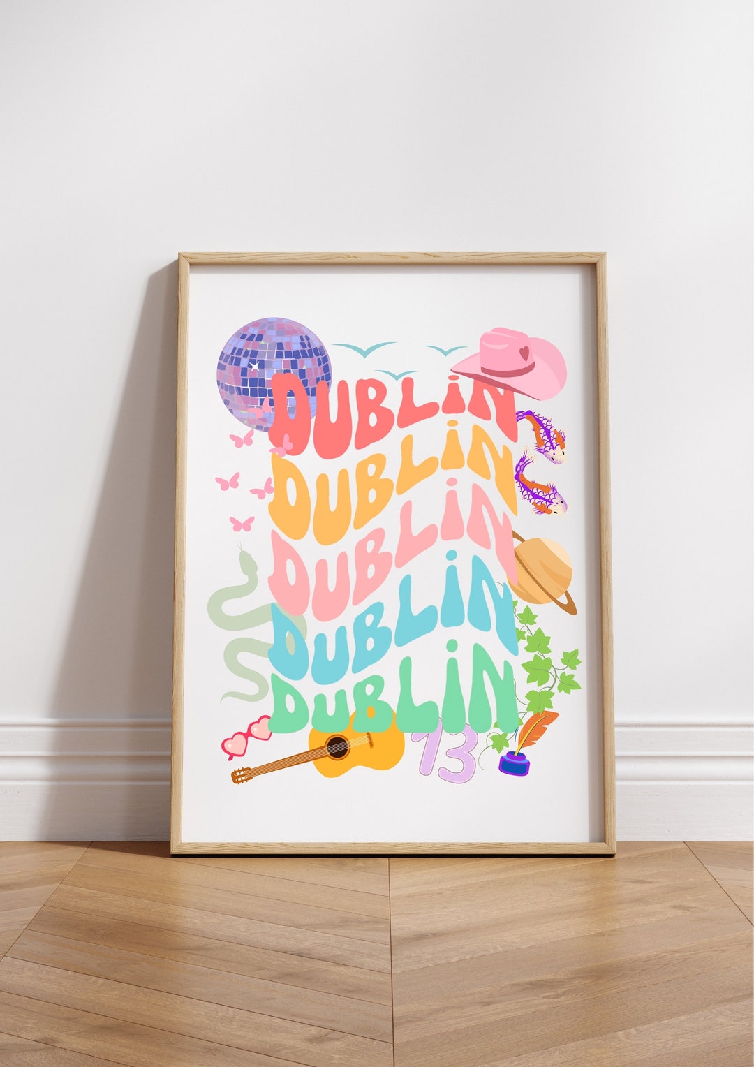 The Eras Tour Retro Print Dublin SVG & PNG - Etsy