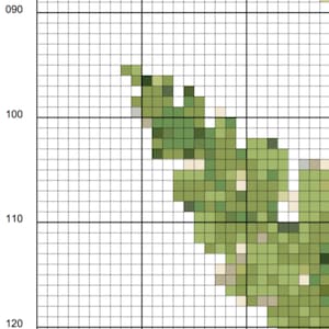 Fern Cross Stitch Pattern, Forest Fern Cross Stitch Pattern, Plants ...