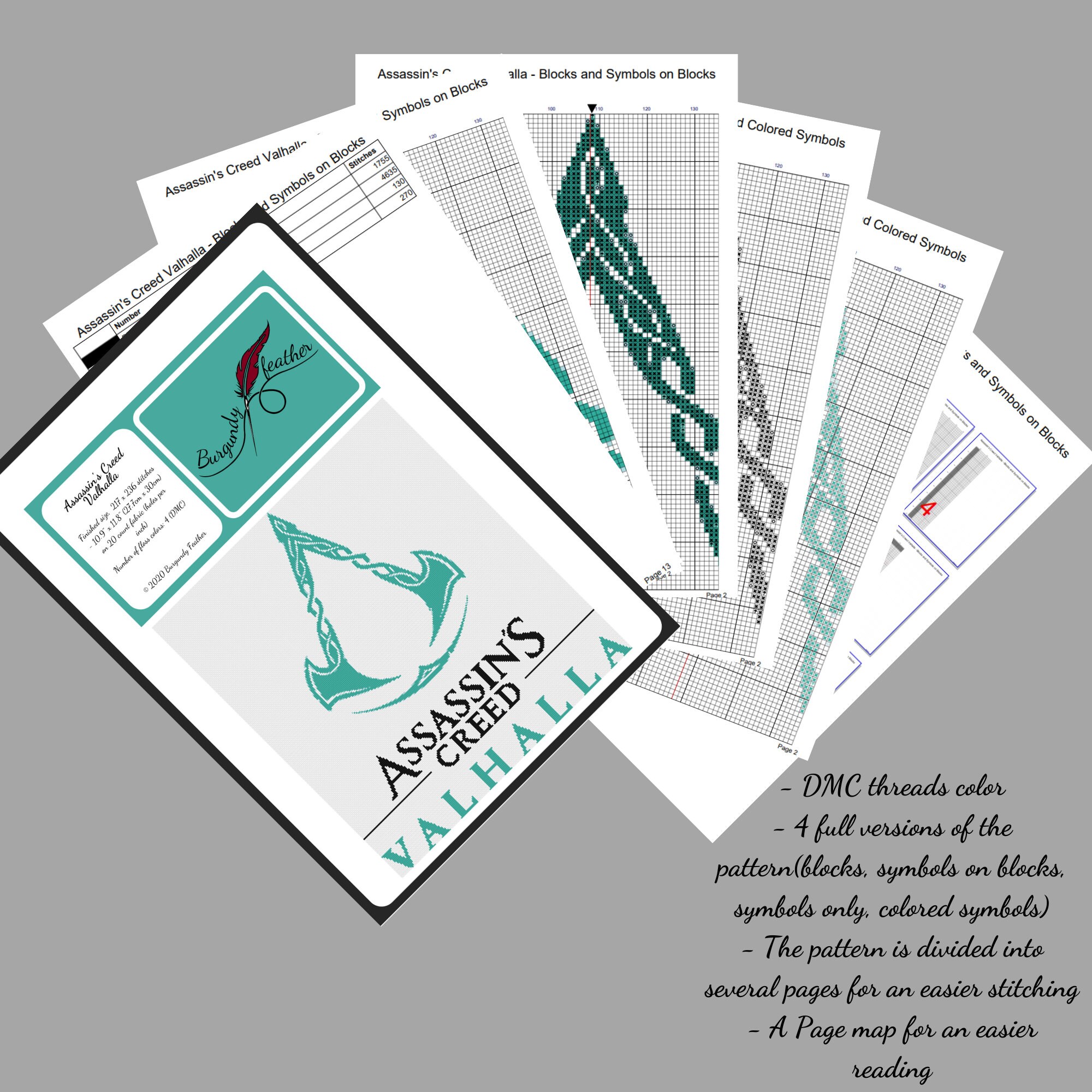 Assassin's Creed Valhalla Cross Stitch Pattern Video - Etsy