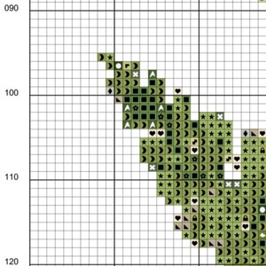 Fern Cross Stitch Pattern, Forest Fern Cross Stitch Pattern, Plants ...