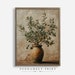Rustic Olive Tree Print in Aged Vase, Neutral Olive Tree Digital Art ...