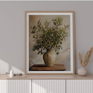 Olive Tree Print Set of 2, Vintage Olive Tree Painting Wall Art, Italy ...