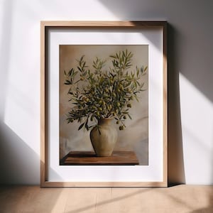 Olive Tree Print Set of 2, Vintage Olive Tree Painting Wall Art, Italy ...