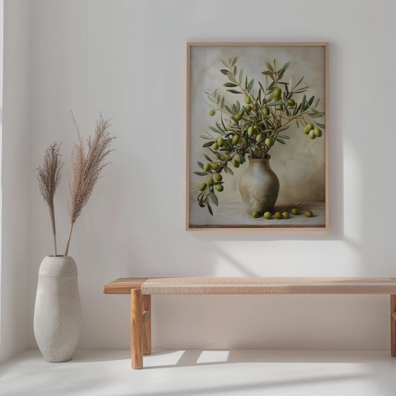 Olive Tree Art Print: Vintage Mediterranean Decor (digital Download) - Etsy