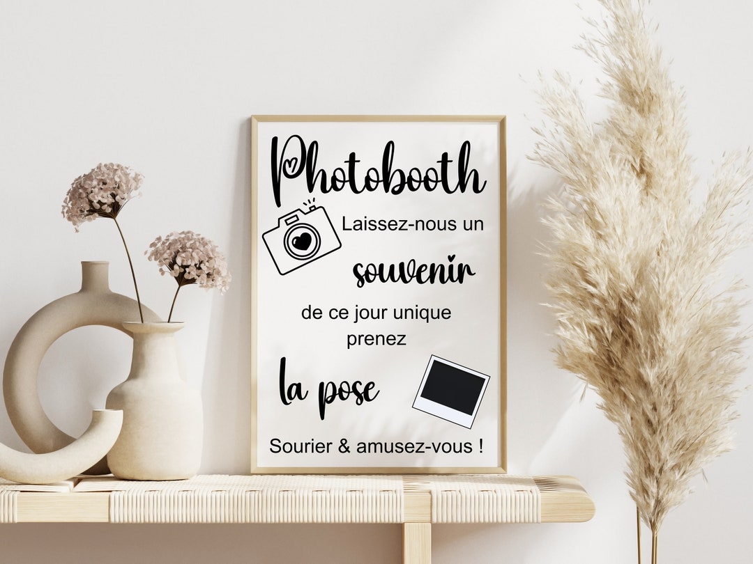 Personalized Photobooth Sticker - Sticker for Wedding Sign, Birthday ...