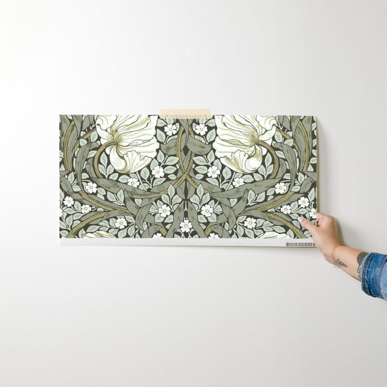 Victorian Grasscloth Wallpaper - William Morris Pimpernel by Whimsy ...