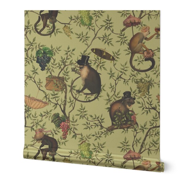 Monkey Wallpaper - Etsy