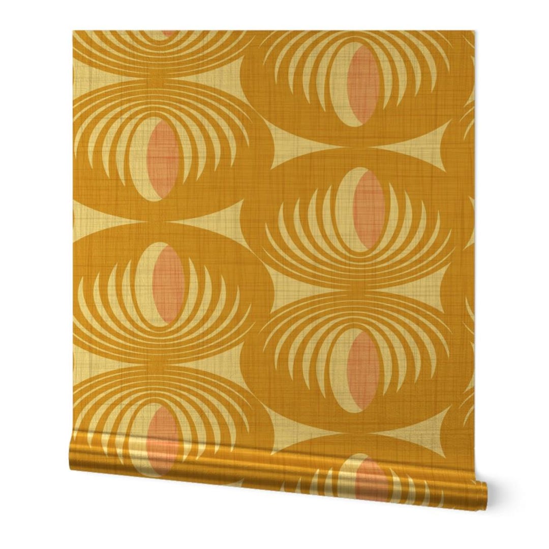 Geometric Mod Gold or Silver Metallic Wallpaper - Oculus by ...