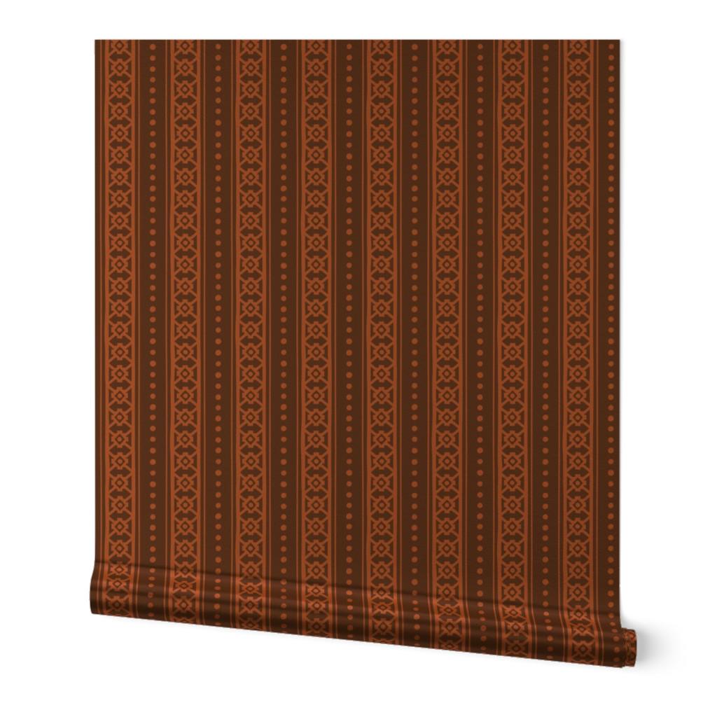 Maroon Stripe Gold or Silver Metallic Wallpaper - Lattice Stripe by ...