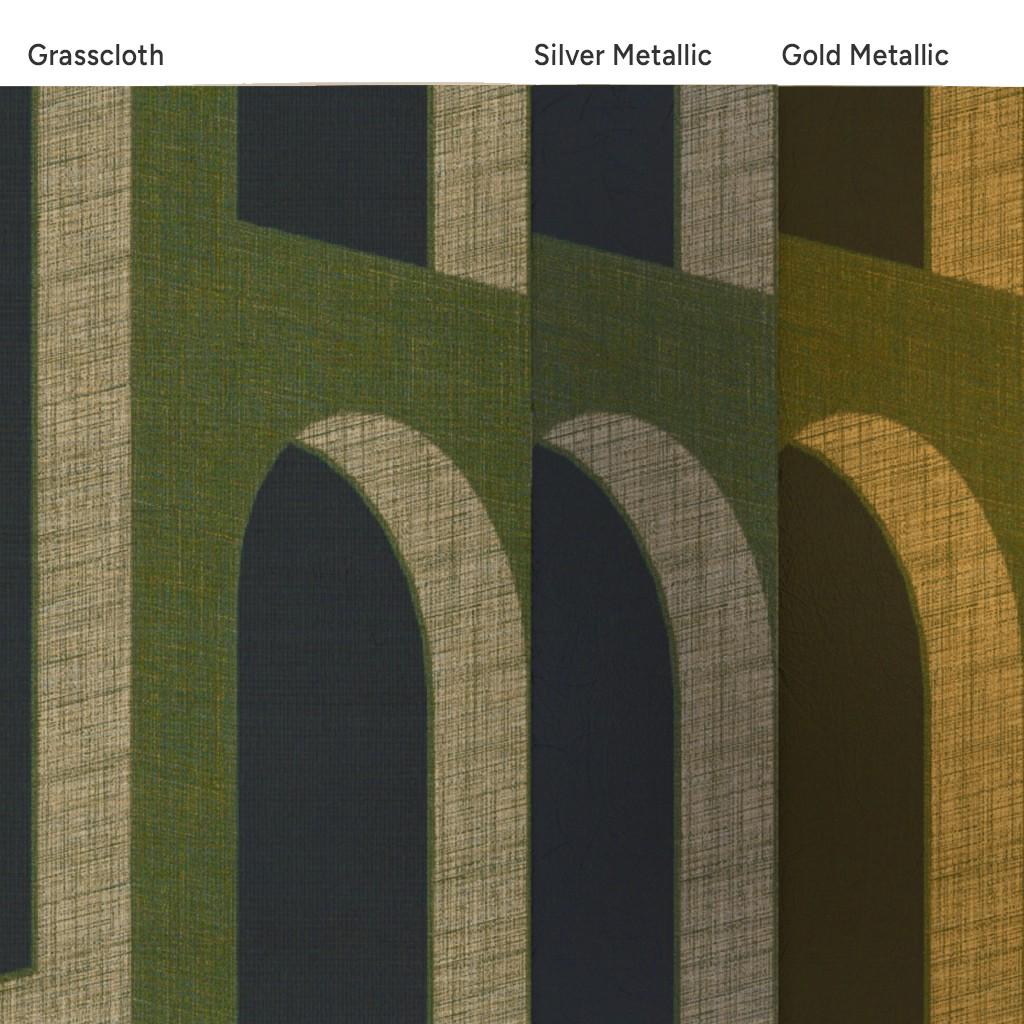Modern Abstract Grasscloth Wallpaper - Loggia by Ormolu - Architecture ...