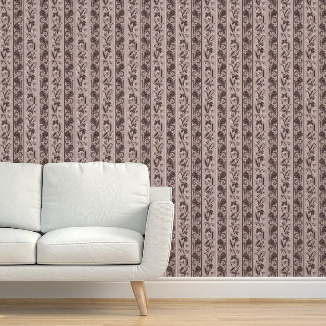 Regency Stripe Grasscloth Wallpaper - Vintage Victorian by Adrienne ...