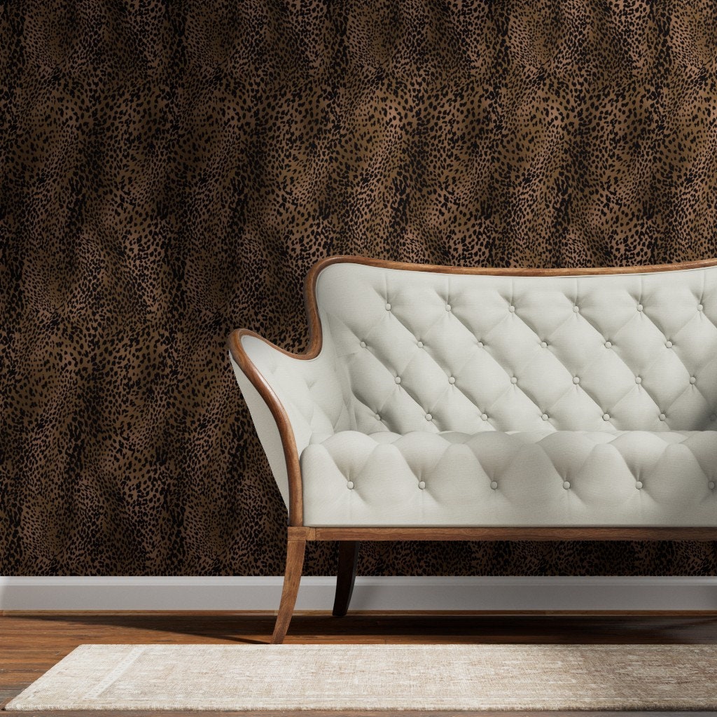 Exotic Gold or Silver Metallic Wallpaper Classic Leopard by ...