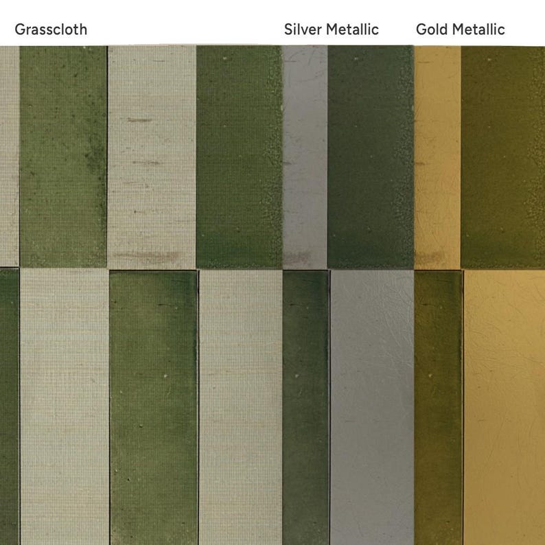 Zellige Tile Grasscloth Wallpaper - Zellige Tile by Whimsicalwallshop ...