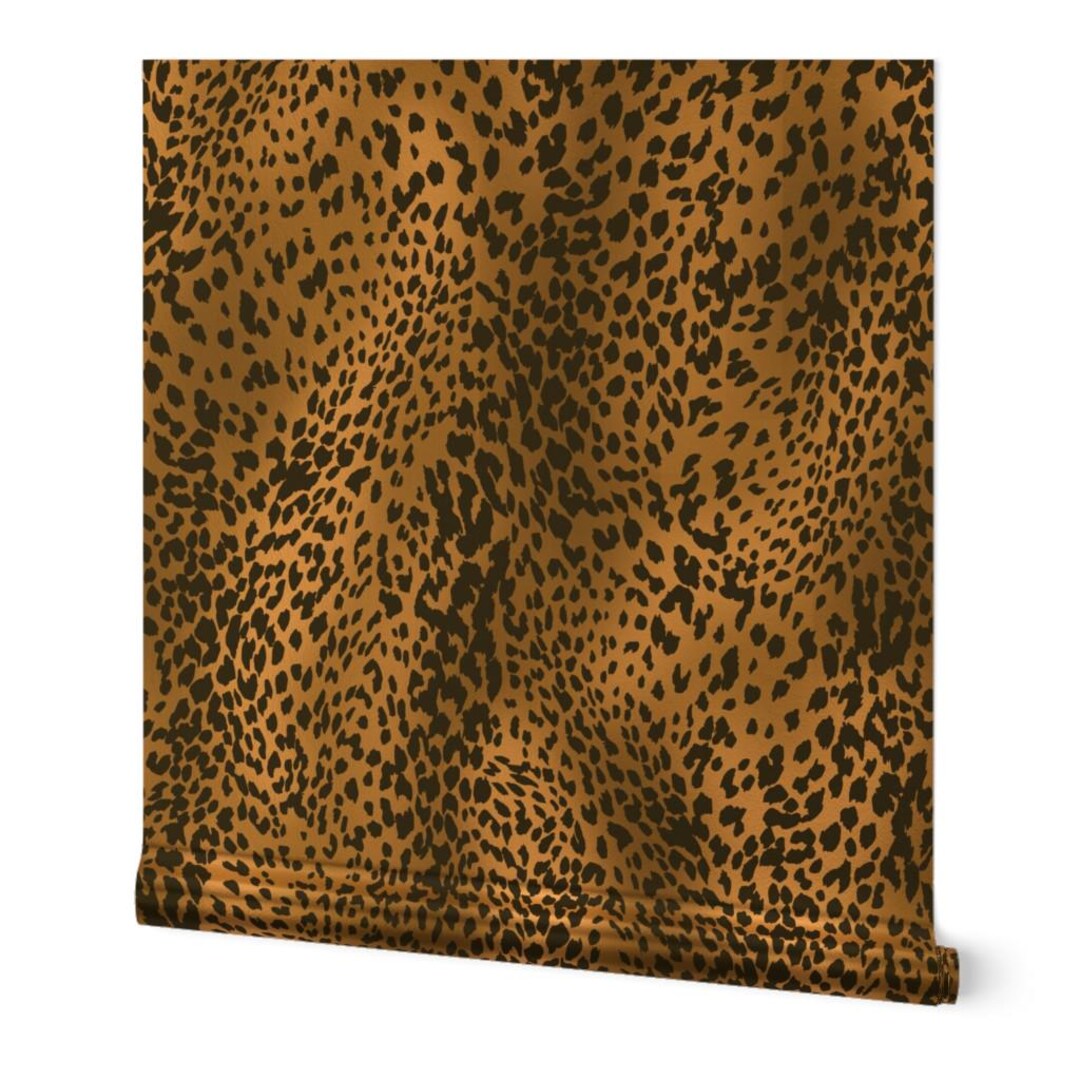Exotic Gold or Silver Metallic Wallpaper - Classic Leopard by ...