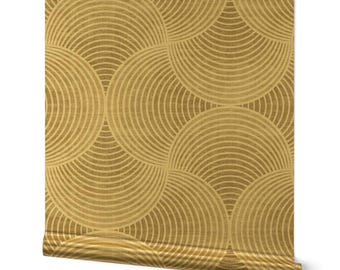 Modern Geometric Non-pasted Wallpaper Earth Tone Beige Brown Cream ...