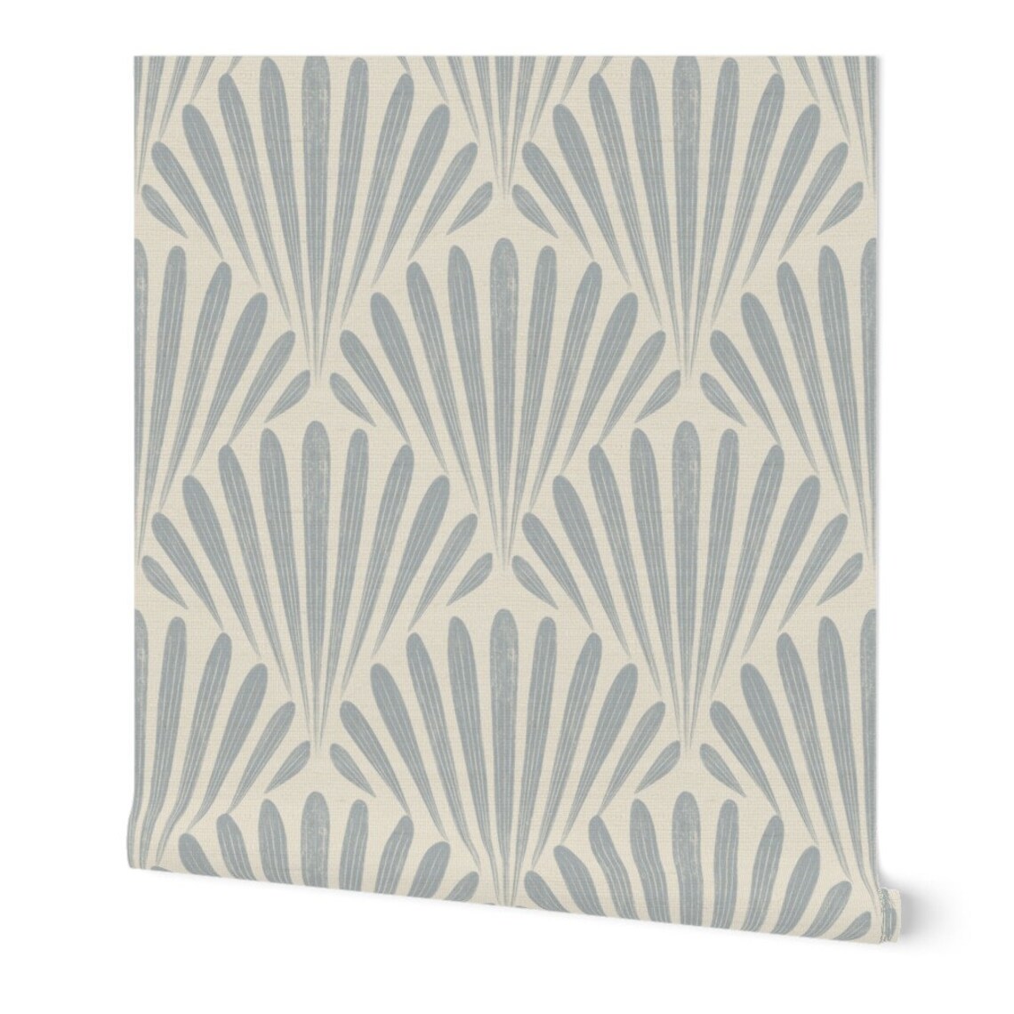 Seashell Fans Grasscloth Wallpaper Scallop Fans by Leannefriedberg ...
